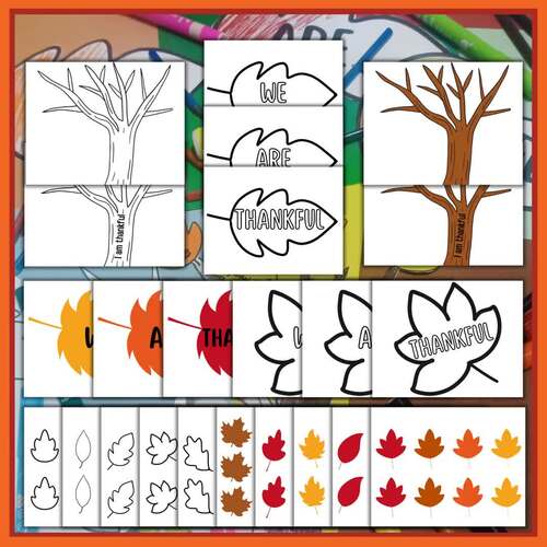 Thanksgiving Craft and Bulletin Board Thankful Tree Craft | Gratitude Craft