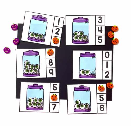 Halloween Count the Room #0-20 Task Cards - Math Centers by Megs ...