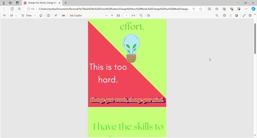 SEL Classroom Posters - Change Your Words Change Your Mind | TPT