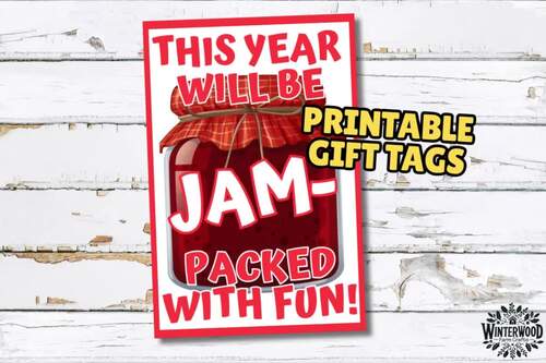 Jam-Packed Year Gift Tags | Printable Back to School Gift Idea | TPT