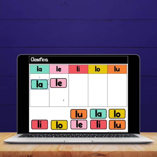 Letra L Digital Google Slides™ y Seesaw™ Actividades Letter L in Spanish
