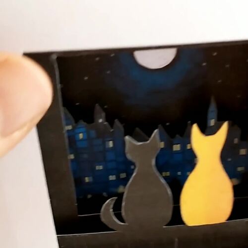 Shadow Box Template. The Moon by ixia3d | TPT