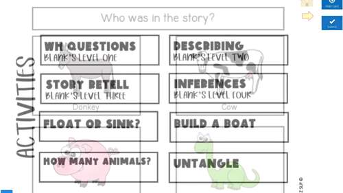 Who Sank the Boat Book Companion by Jenna Z the SLP | TPT