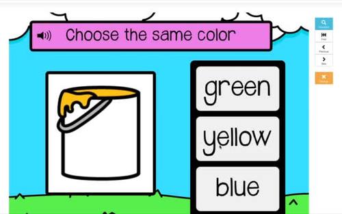 Paint Color Match Level 2 Boom Cards™ Distance Learning | TpT