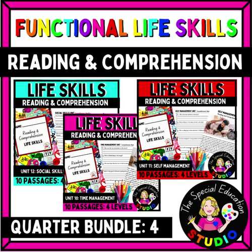 BUNDLE Differentiated reading & comprehension passages functional life ...