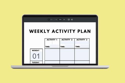 Daycare Weekly Activity Planner | Toddler Activities Lesson Planner