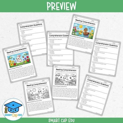Spring Animals Reading Comprehension Passages | Grades K–2 Literacy ...