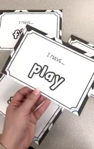 I Have, Who Has? Pre-Primer Dolch Sight Word Game by Ms Roth Teaches