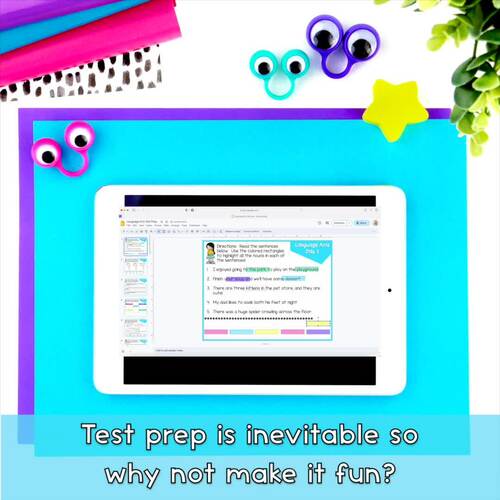 Reading Comprehension Digital Test Prep Activities by Ciera Harris Teaching