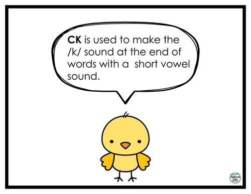 Spring & Easter Digraph CK Digital Phonics | Final CK Spelling Activity