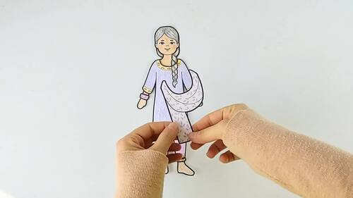 Diwali Craft Indian Paper Doll Asian American Heritage Activity World ...