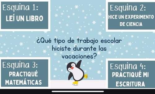 Four Corners After Winter Break, SPANISH Cuatro Esquinas Después de ...