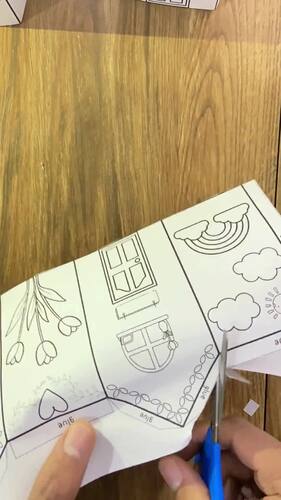 3D House Craft | Printable House Craft for Kids | Cut and Paste Craft ...