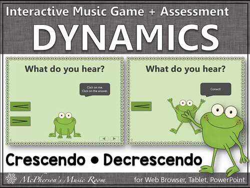 Music Dynamics Crescendo Decrescendo Interactive Music Opposites Game ...