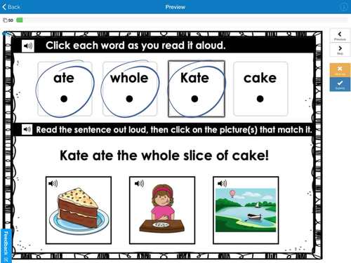 Silent E Reading Fluency BOOM CARDS by Step by Step Literacy | TPT