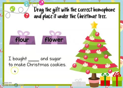 Christmas Homophones Boom Cards™ | Digital Task Cards by Real Cool English