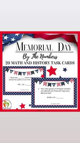 Memorial Day Math and History Activity by The Kidcentered Classroom