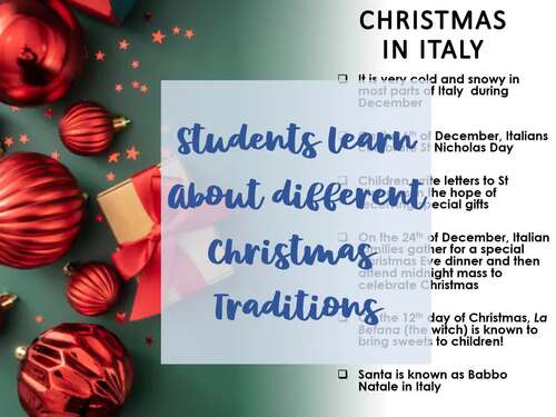 Christmas Around the World Reading Comprehension Passages - December Winter