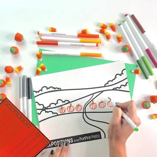 October Grammar Review Set the Scene BUNDLE by Amelia Capotosta | TPT