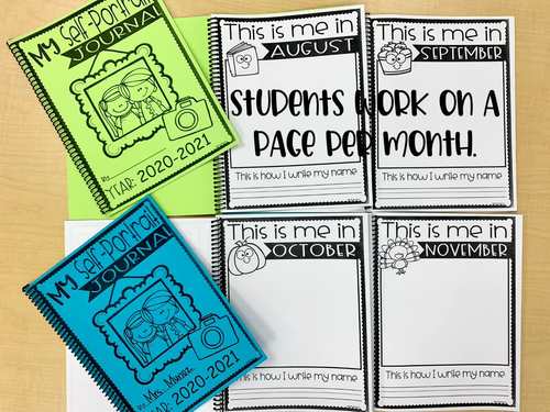 Monthly Journal-Self Portrait and Name Writing by In the Land of Teaching