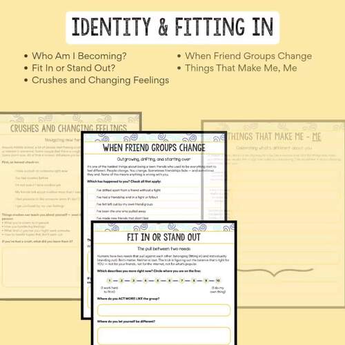 Teen Social Skills Printable Worksheets | Homeschool SEL Worksheets ...