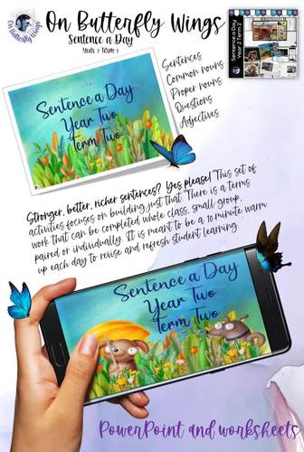 Sentence Writing Grade 2 Weeks 11 to 20 Term 2 by On Butterfly Wings