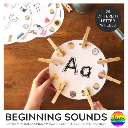 Initial Sounds Alphabet Wheels by you clever monkey | TpT