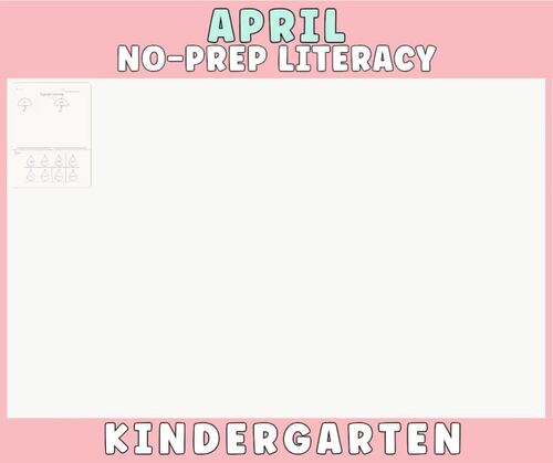 April Literacy Worksheets Kindergarten | Easter Activities | Spring ...