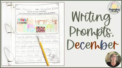 Differentiated December Writing Prompts, 30 Daily Journal Prompts for ...