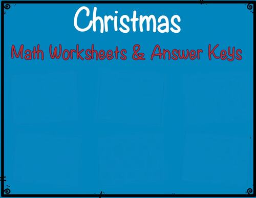 Christmas Themed Kindergarten ELA and Math Worksheets | TPT