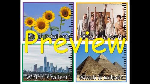 Which is tallest? shortest? – Color, cut and paste Worksheets | TPT