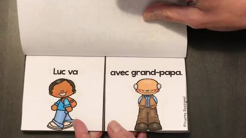 Lecture - French Reading - French Flip Book - Maternelle - Première Année