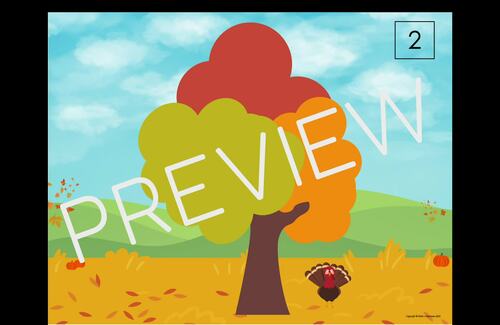 Bears in a Cave, Thanksgiving! - Math Game - Missing Addend - Google Slides