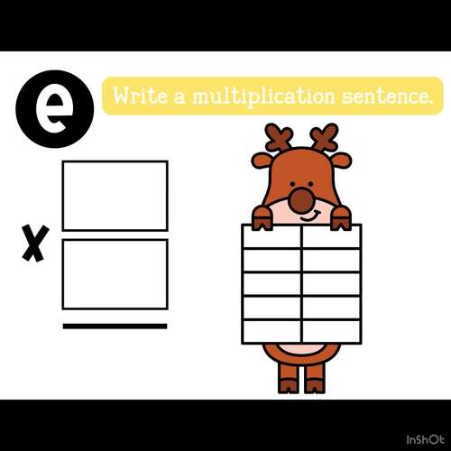 December Multiplication Arrays Task Cards | Mixed Facts 1–10 | 3rd Grade