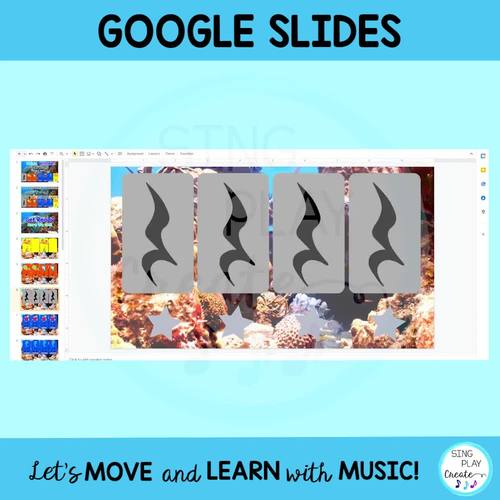 Rhythm Play Along Video and Activities: LEVEL 2 {Half Notes} Ocean