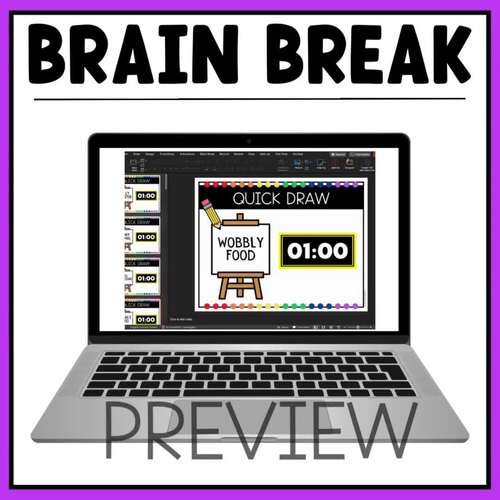 Quick Draw Brain Break PPT by Crafted with Bliss by Teacher Pia | TPT