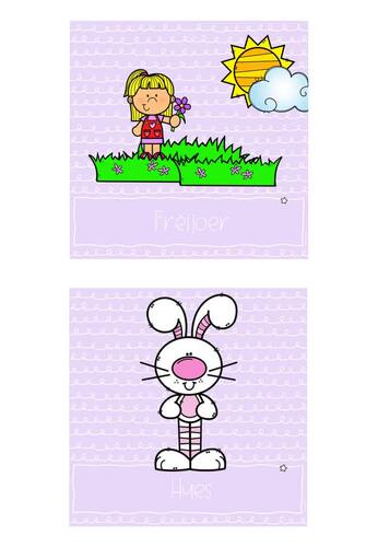 Ouschteren - Fichen + Vokabulär by Paumas Kindergarten | TPT