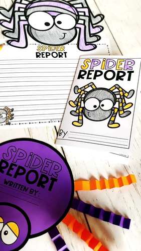 Spider Reports | Writing Craft & Bulletin Board Kit | October Research ...