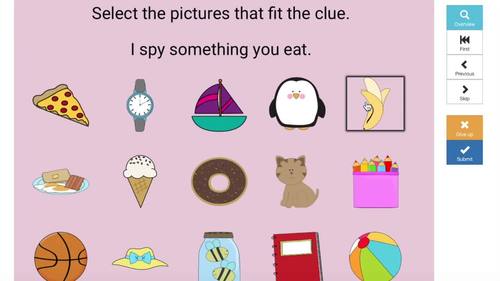 I Spy Picture Game Boom Cards by love2speak | TPT