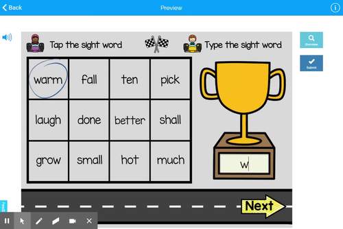 FLASH $1! 3rd Grade Sight Word Boom Card™ Puzzle (Car) - Level E, Puzzle 2