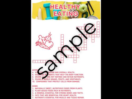 Health Puzzles Bundle Eating Exercise Fitness Illness Medical Terms ...