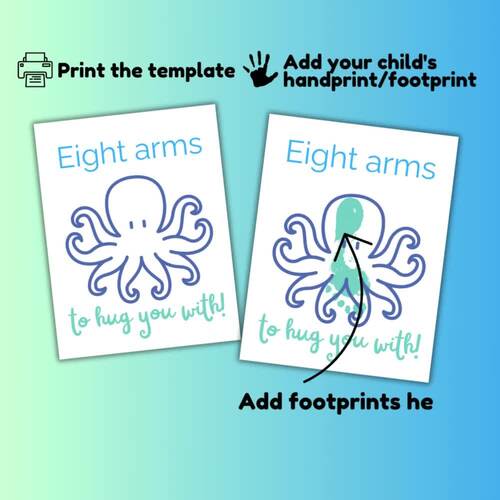 Summer Handprint Craft | Octopus Craft | Summer Activties | Preschool ...
