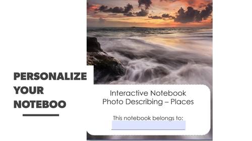Interactive Notebook Photo Describing - Places (NO PRINT DIGITAL)