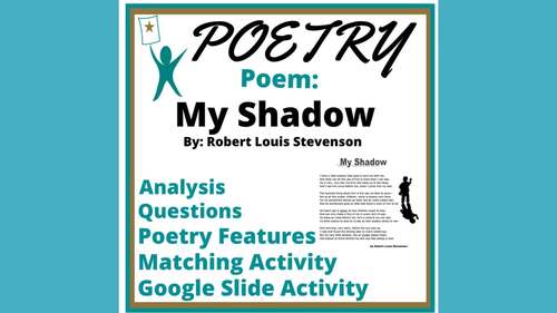 Poetry Test Passage: My Shadow by RLS by Fisher Reyna Education | TPT