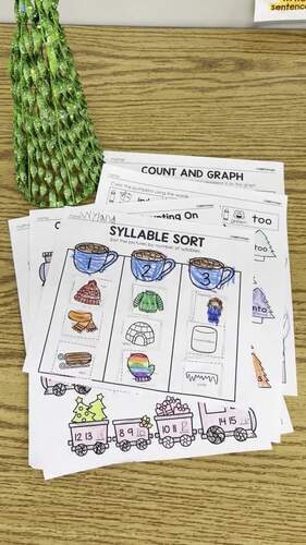 December No Prep Kindergarten Packet, Morning Work, Fast Finisher ...