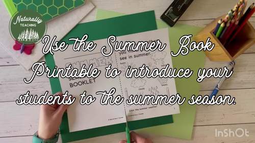Summer Book Printable by Naturally Teaching | TPT