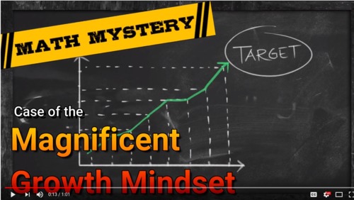 Growth Mindset Math Mystery Video Hook by Mrs J's Resource Creations