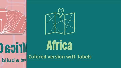 Africa map clip art pack - complete and layered by Working Dog Resources