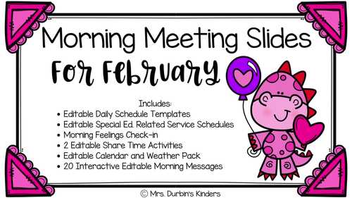 Morning Meeting Slides GROWING YEAR-LONG BUNDLE|Editable Digital Activities