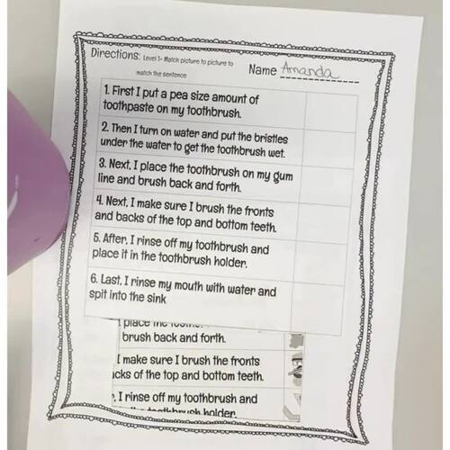 Bathroom and Hygiene Sequencing Life Skills Worksheets for Special ...